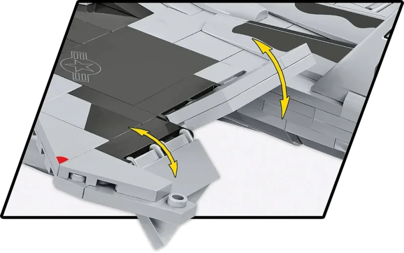 American fighter aircraft Boeing F-15EX Eagle, as a COBI kit
