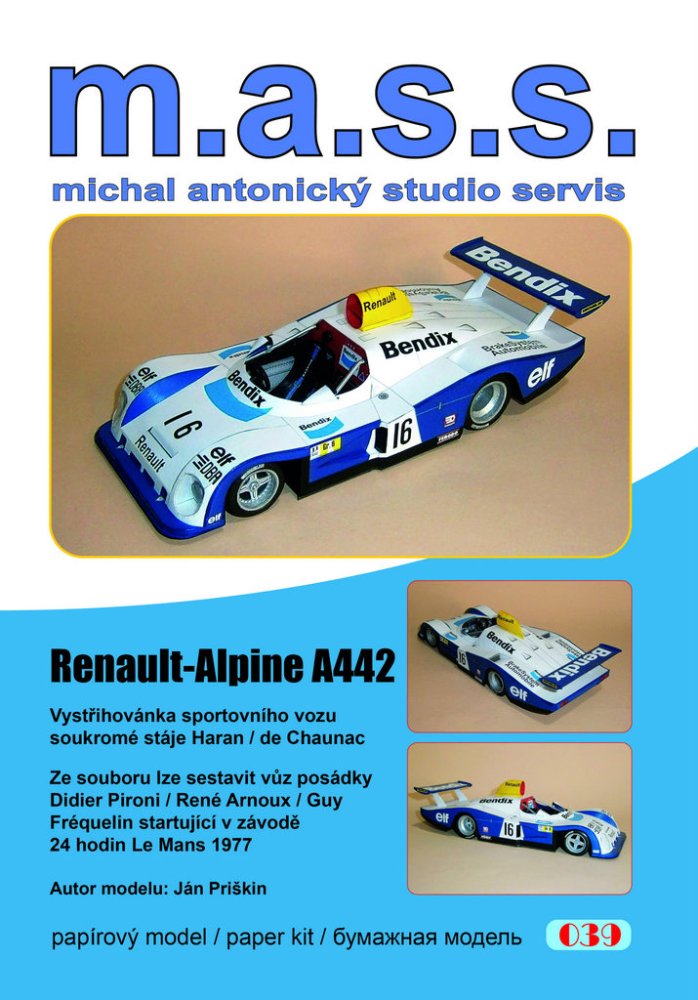 Renault-Alpine A442 | BETEXA.cz - Modelářům blíž
