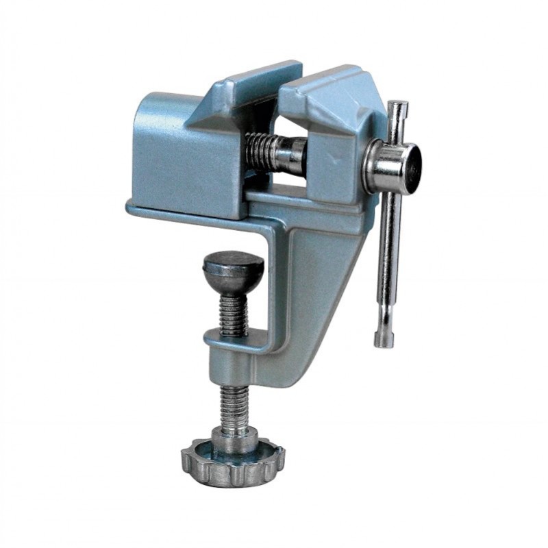 Small bench vise with 40mm wide jaws