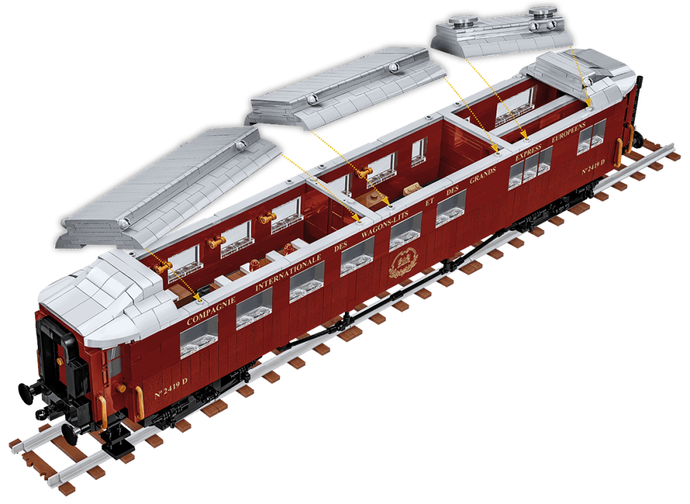 Slávny železniční vagon Compiegne vagón, jako stavebnice COBI