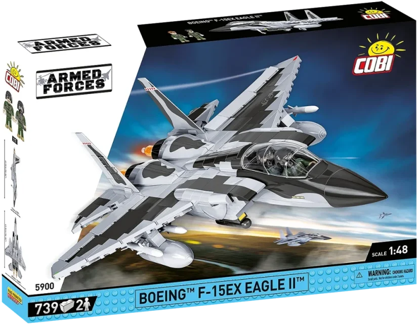 American fighter aircraft Boeing F-15EX Eagle, as a COBI kit